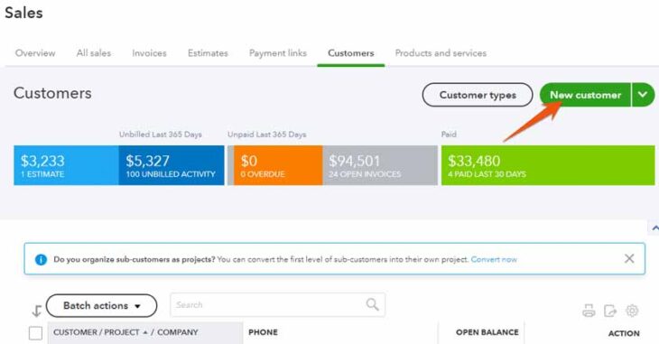 How To Set Up Customers in QuickBooks Online