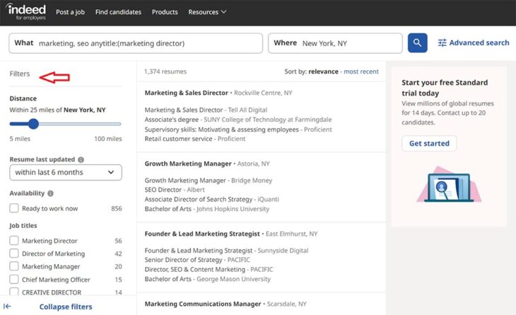 Indeed Resume Search: How to Find the Best Candidates Fast