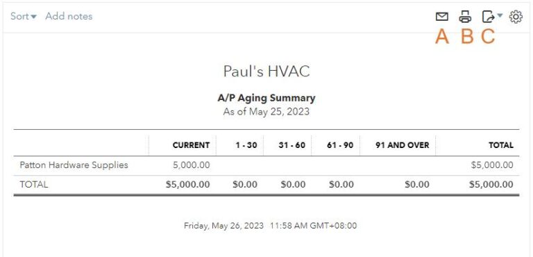 How To Run an Accounts Payable Aging Report in QuickBooks Online