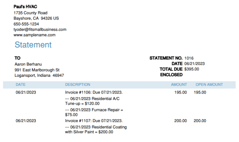 How To Set Up Customer Statements in QuickBooks Online