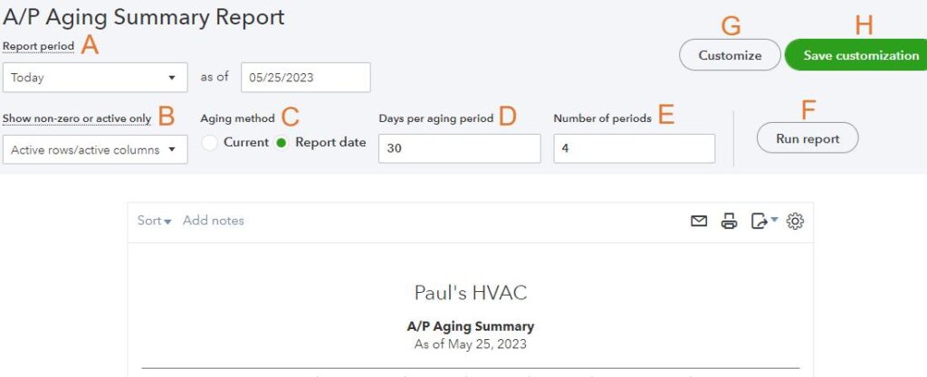 How To Run an Accounts Payable Aging Report in QuickBooks Online