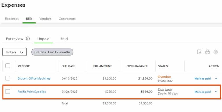 How To Enter Bills in QuickBooks Online