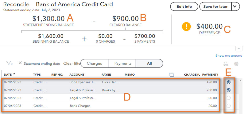 How To Reconcile Credit Card Accounts in QuickBooks Online