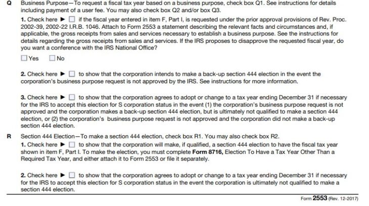 How To Fill Out Form 2553 for S-corps and LLCs
