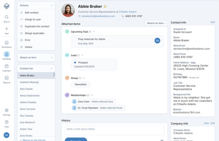 10 Best Contact Management Software for Small Business