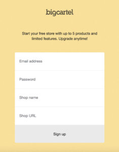 How to Create a Big Cartel Online Store in 6 Steps
