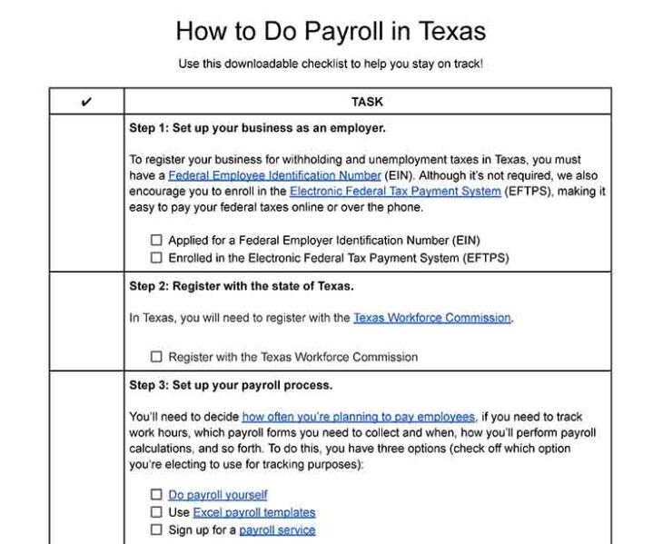 How to Do Payroll in Texas: What Employers Need to Know