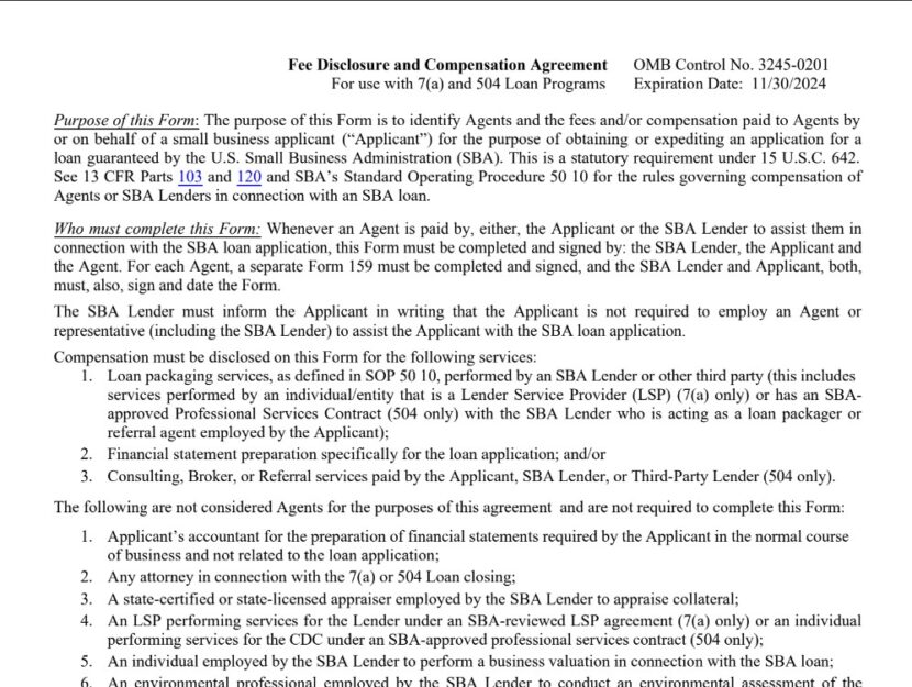 What Is SBA Form 159 & How to Fill It Out