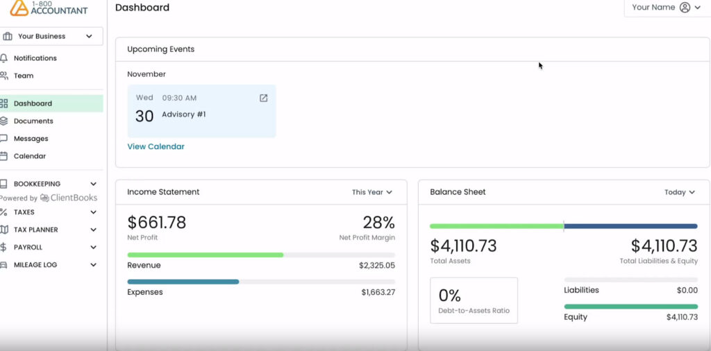 1-800Accountant Review: Features & Pricing