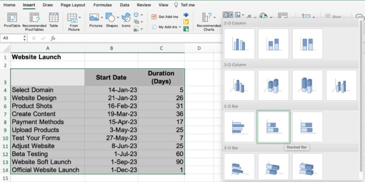 How to Create an Excel Gantt Chart in 3 Easy Steps (+ Free Template)
