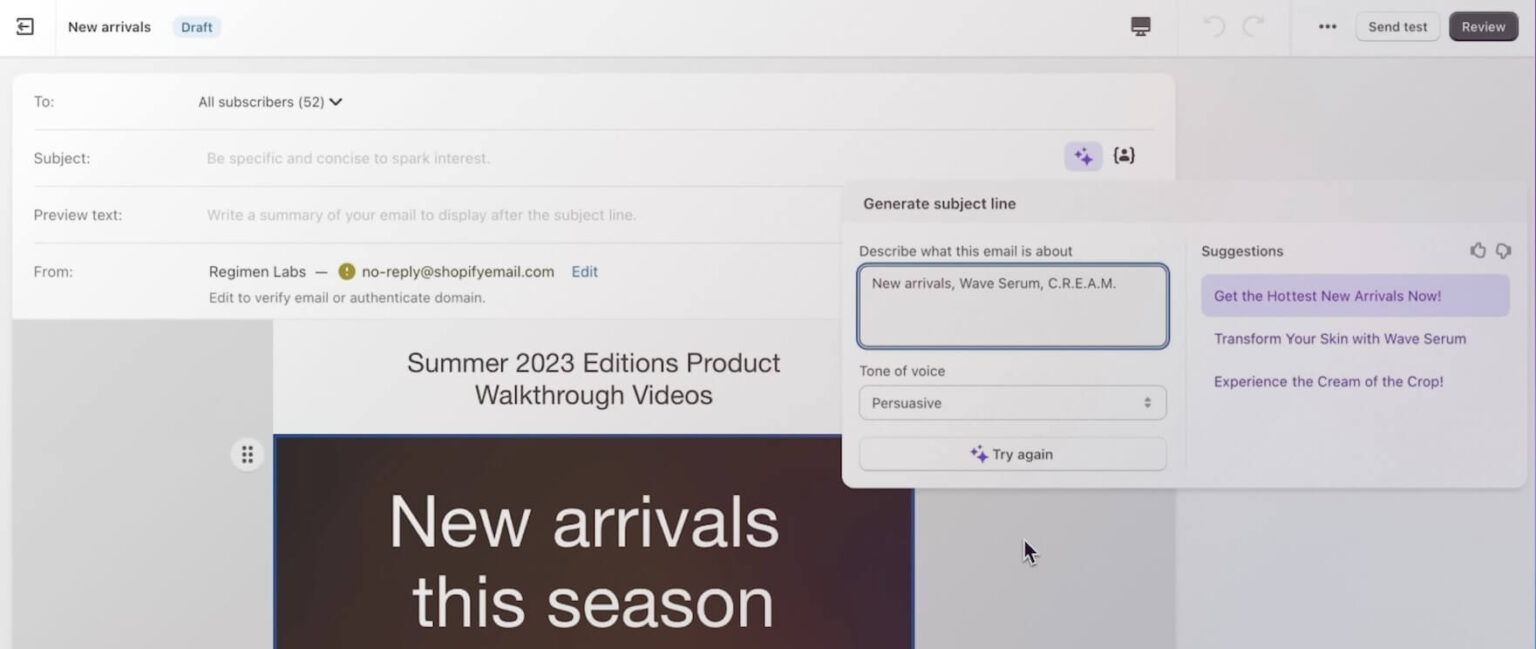 Shopify Magic: Guide to Shopify’s Free AI Tools