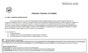 SBA Form 413: How To Fill Out a Personal Financial Statement