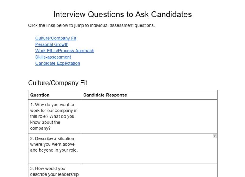 50+ Interview Questions to Ask Candidates