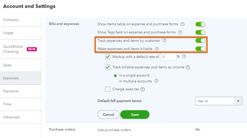 How To Make Expenses Billable in QuickBooks Online