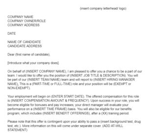 Employment Offer Letter: Templates, What to Include & FAQs