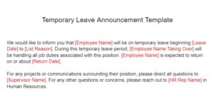 Employee Leaving Announcement: How to Notify Your Team of Departures
