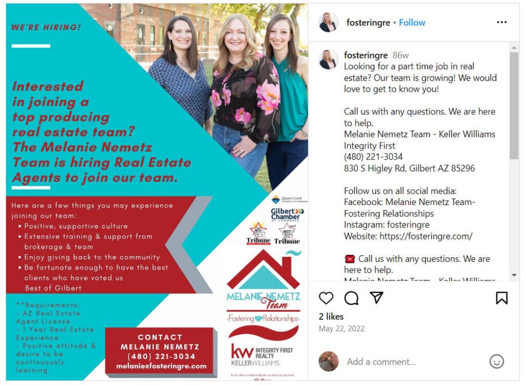 How to Create a 'We’re Hiring' Social Media Post + Examples