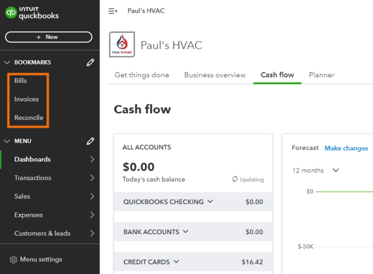 Ways To Customize the QuickBooks Online Dashboard