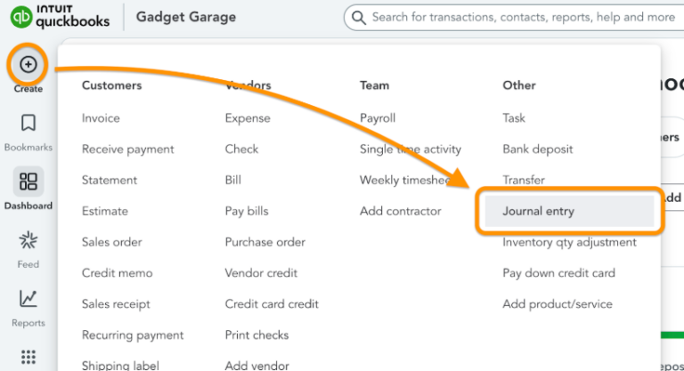 How To Make a Journal Entry in QuickBooks Online