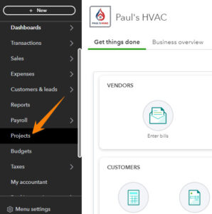 How To Create and Manage Projects in QuickBooks Online