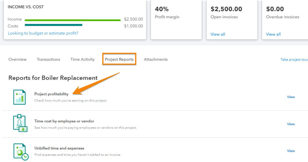 How To Create and Manage Projects in QuickBooks Online