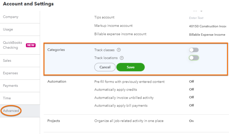 How To Use Classes and Locations in QuickBooks Online