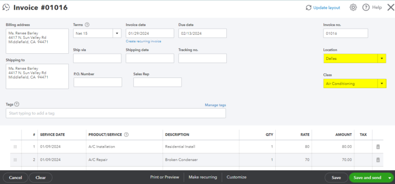 How To Use Classes and Locations in QuickBooks Online