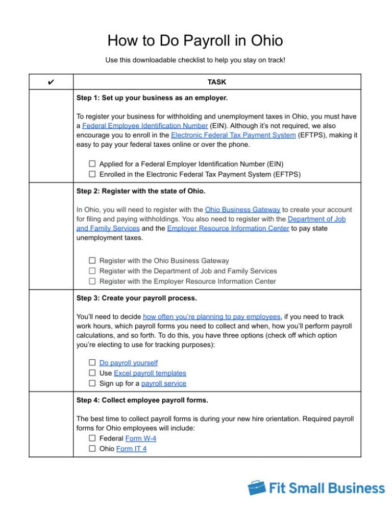 How to Do Payroll in Ohio: An Employer’s Guide