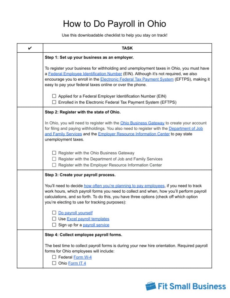 How to Do Payroll in Ohio: An Employer’s Guide