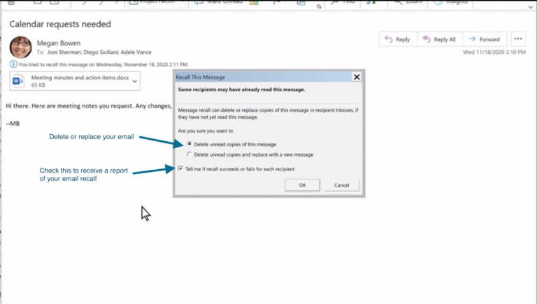 How to Recall an Email in Outlook in 4 Steps