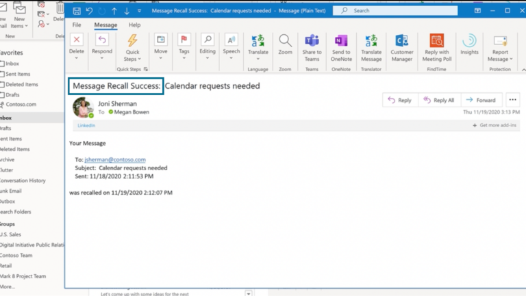 How to Recall an Email in Outlook in 4 Steps