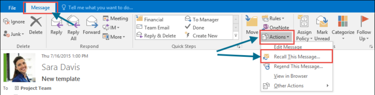How to Recall an Email in Outlook in 4 Steps