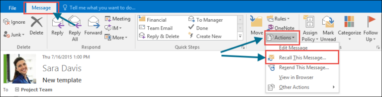 How to Recall an Email in Outlook in 4 Steps