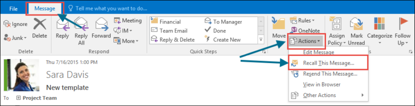 How to Recall an Email in Outlook in 4 Steps