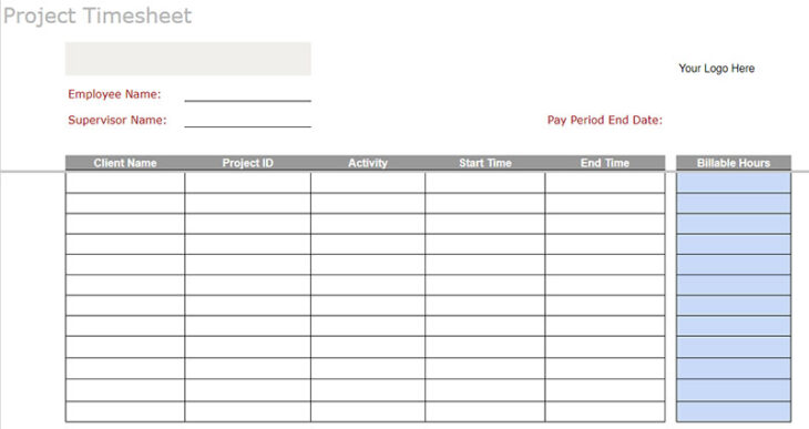 Free Timesheet Template: Download Excel, Sheets & PDF