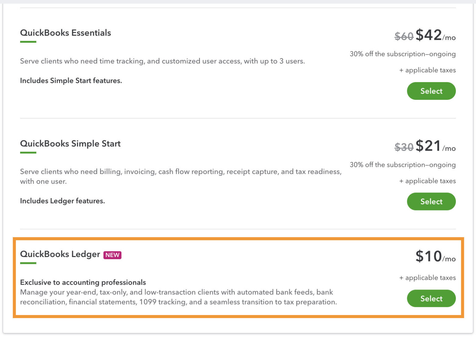 QuickBooks Ledger Review: Features & Pricing