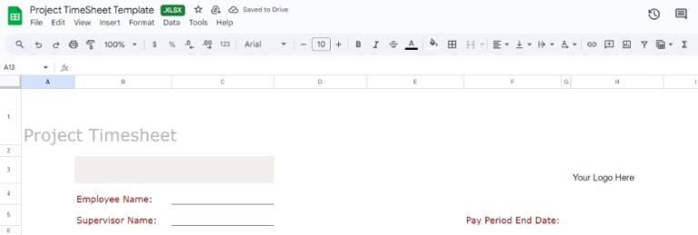 Free Timesheet Template: Download Excel, Sheets & PDF
