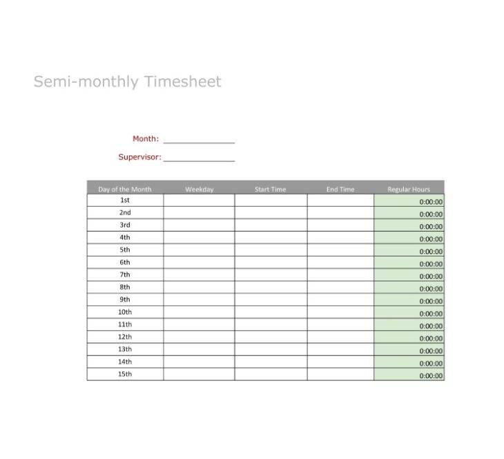 Free Timesheet Template: Download Excel, Sheets & PDF