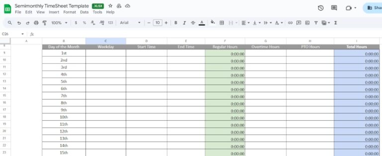 Free Timesheet Template: Download Excel, Sheets & PDF
