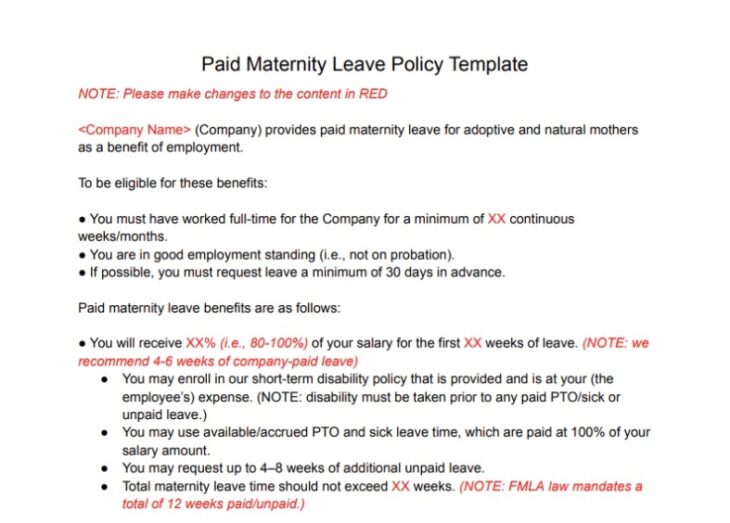 Maternity Leave Policy & Laws (+ Free Templates & State Guide)
