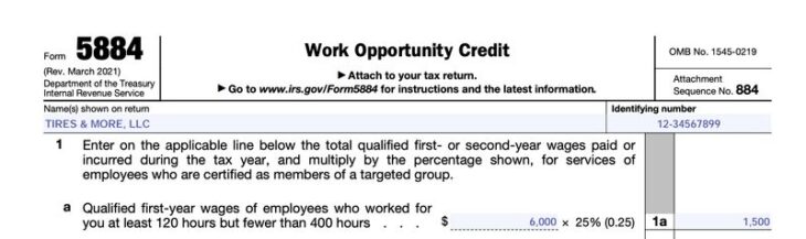 How to Complete Form 5884 (With Example)