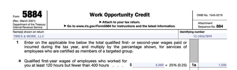 How to Complete Form 5884 (With Example)