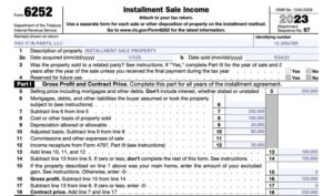What Is Form 6252? (+ Example)