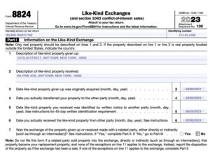 How to Fill Out Form 8824 for a Like-Kind Exchange