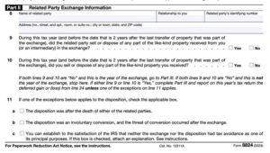 How to Fill Out Form 8824 for a Like-Kind Exchange