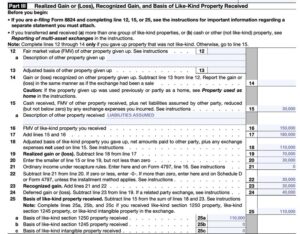 How to Fill Out Form 8824 for a Like-Kind Exchange