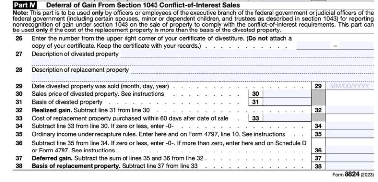 How to Fill Out Form 8824 for a Like-Kind Exchange