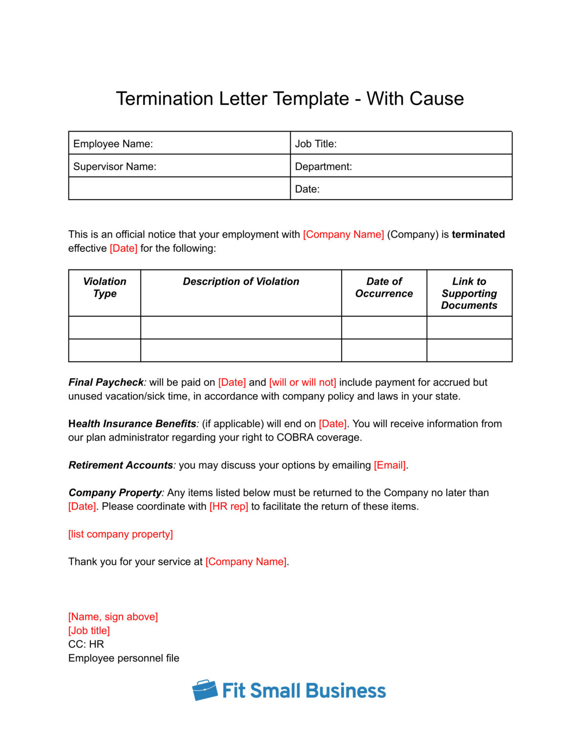 Termination Letter: Types & What to Include (+ Templates)