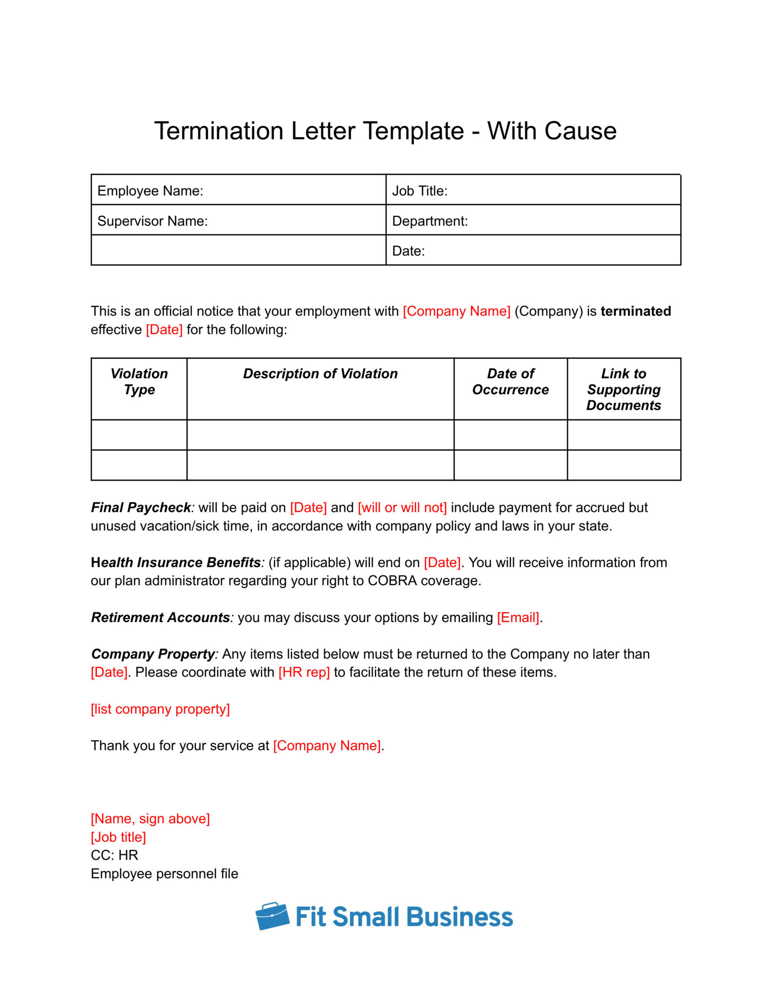 Termination Letter: Types & What to Include (+ Templates)