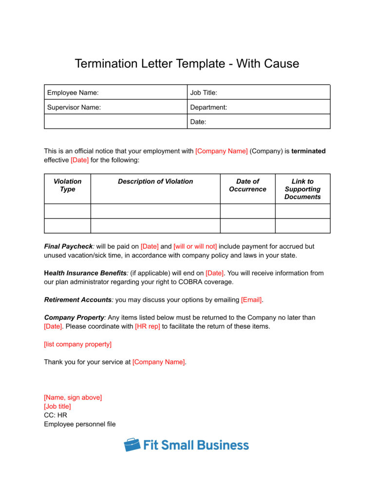 Termination Letter: Types & What to Include (+ Templates)
